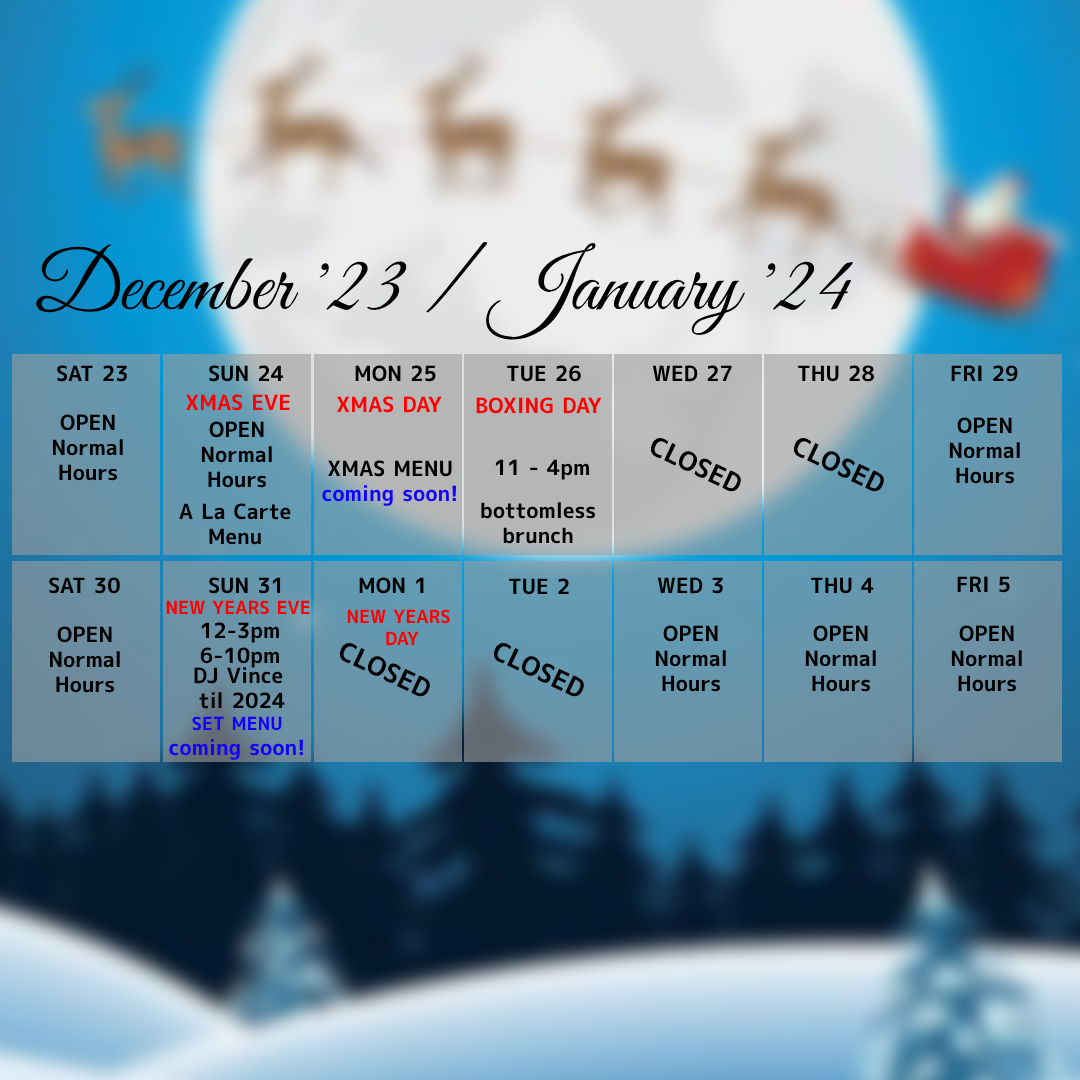 calender | Little Alpine at The Three Compasses Aldenham